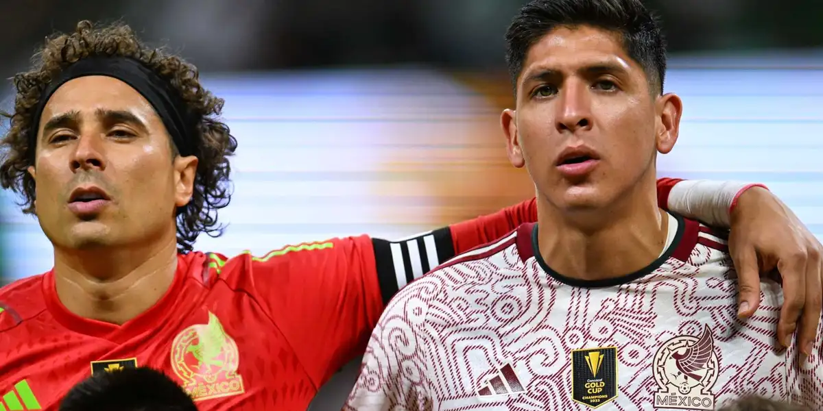 El gesto de Edson Álvarez con Guillermo Ochoa tras ganar la Copa Oro ...