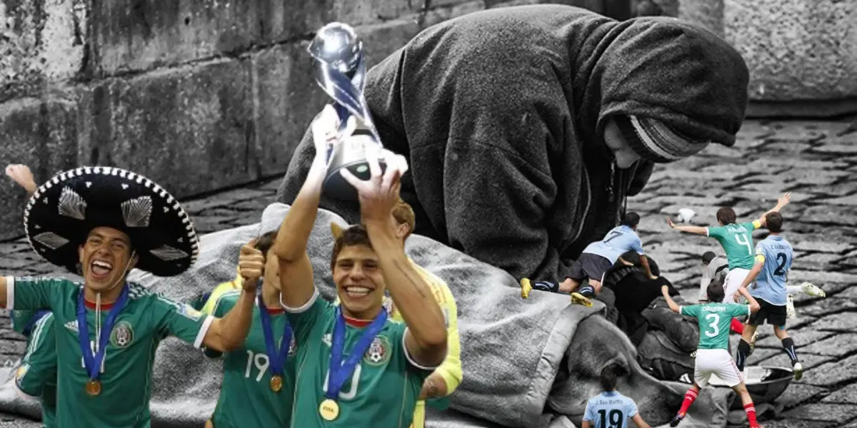 Jugó la final en la que México fue campeón del mundo, ahora es vagabundo