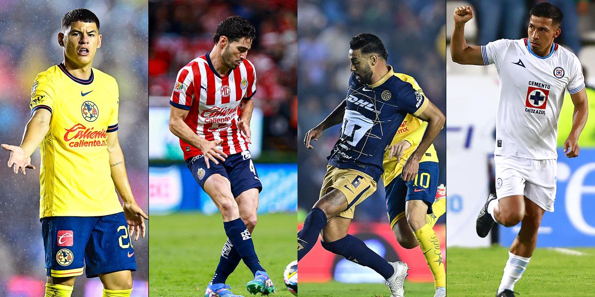 Los campeonatos de Cruz Azul, América, Chivas y Pumas en su 70 aniversario
