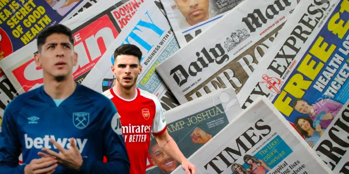 Así califican a Edson Álvarez en Inglaterra y lo comparan con Declan Rice