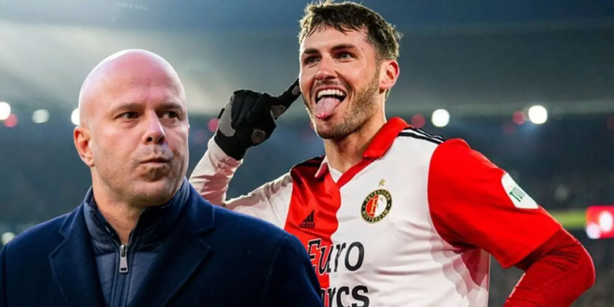 (VIDEO) Dijo que le falta crecer y la cara de Slot tras el gol de Giménez al PSV