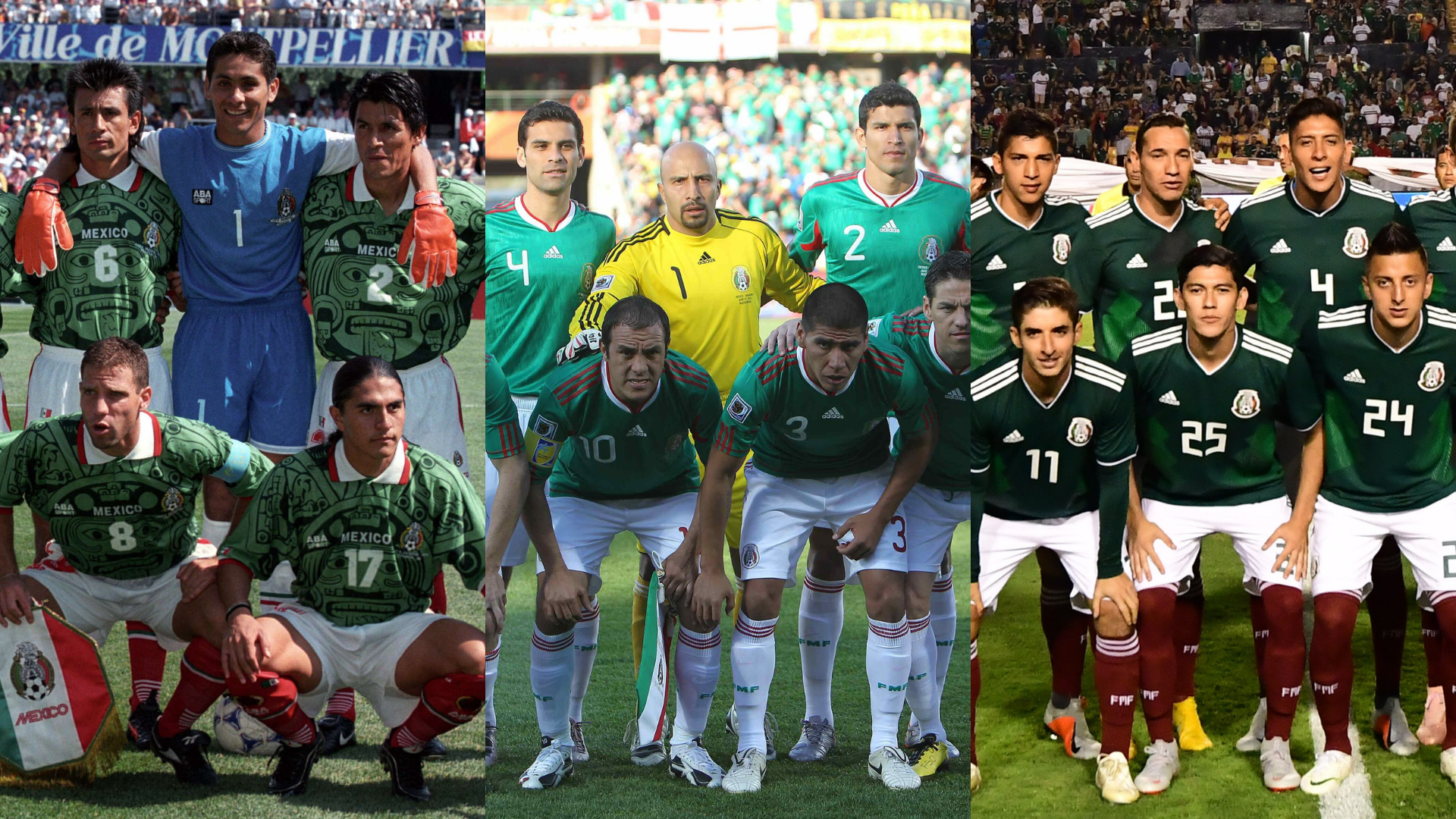 La evolución del uniforme de la Selección Mexicana a lo largo de los ...